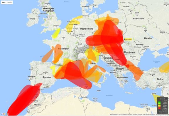 VHF Propagation Map: Aktuelle Ausbreitungsbedingungen auf einer Live ...